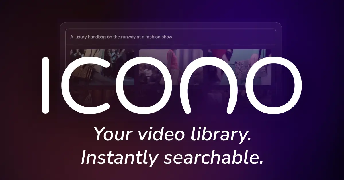ICONO - Make your videos instantly searchable. | ICONO
